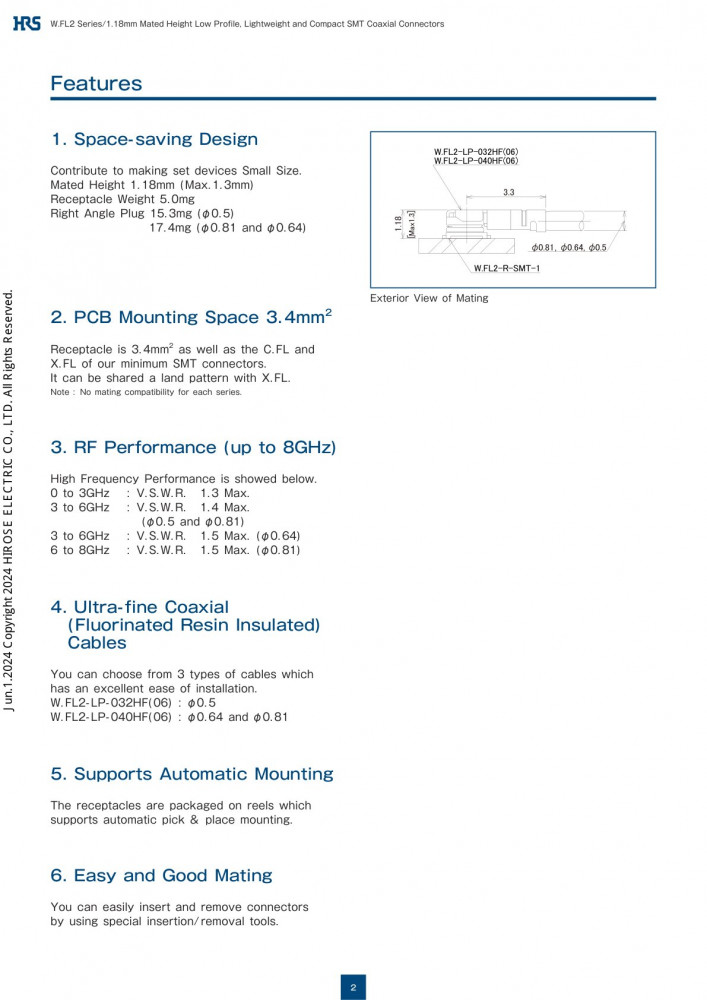 W.FL2 technical document page 2