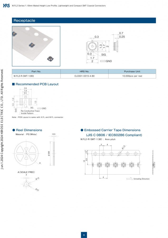 W.FL2 technical document page 6