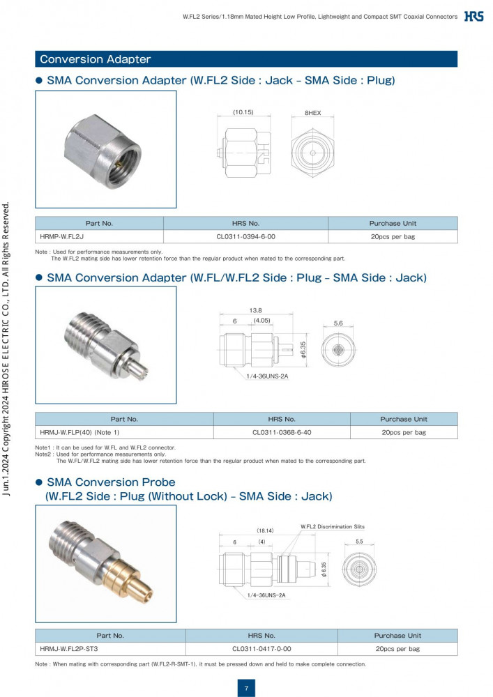 W.FL2 technical document page 7