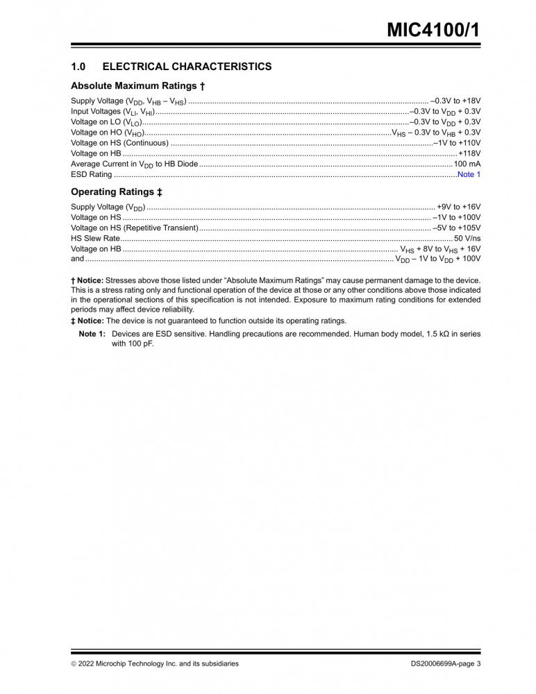 MIC4100 datasheet page 3