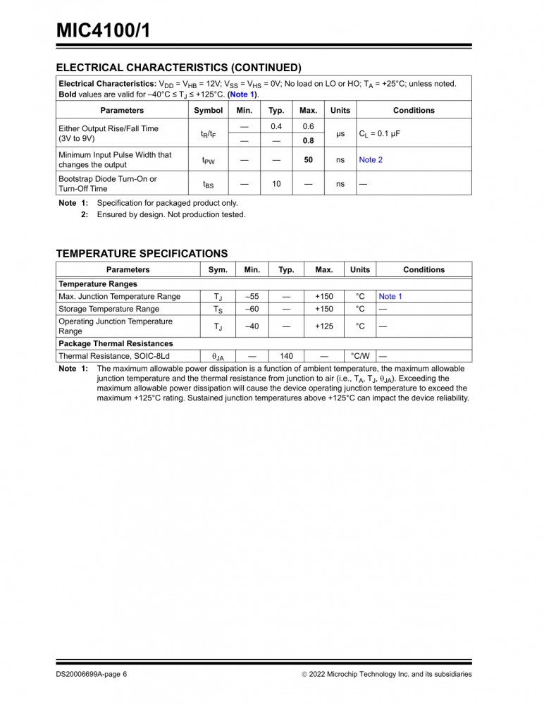 MIC4100 datasheet page 6