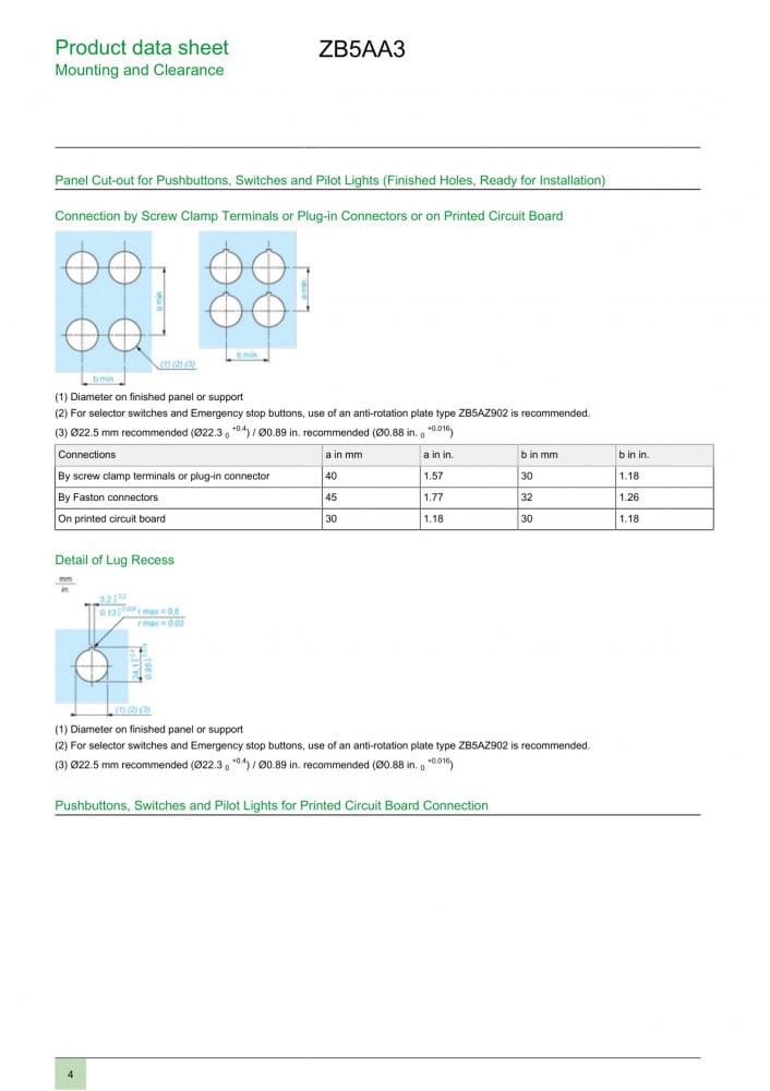 ZB5AA3 technical document page 4
