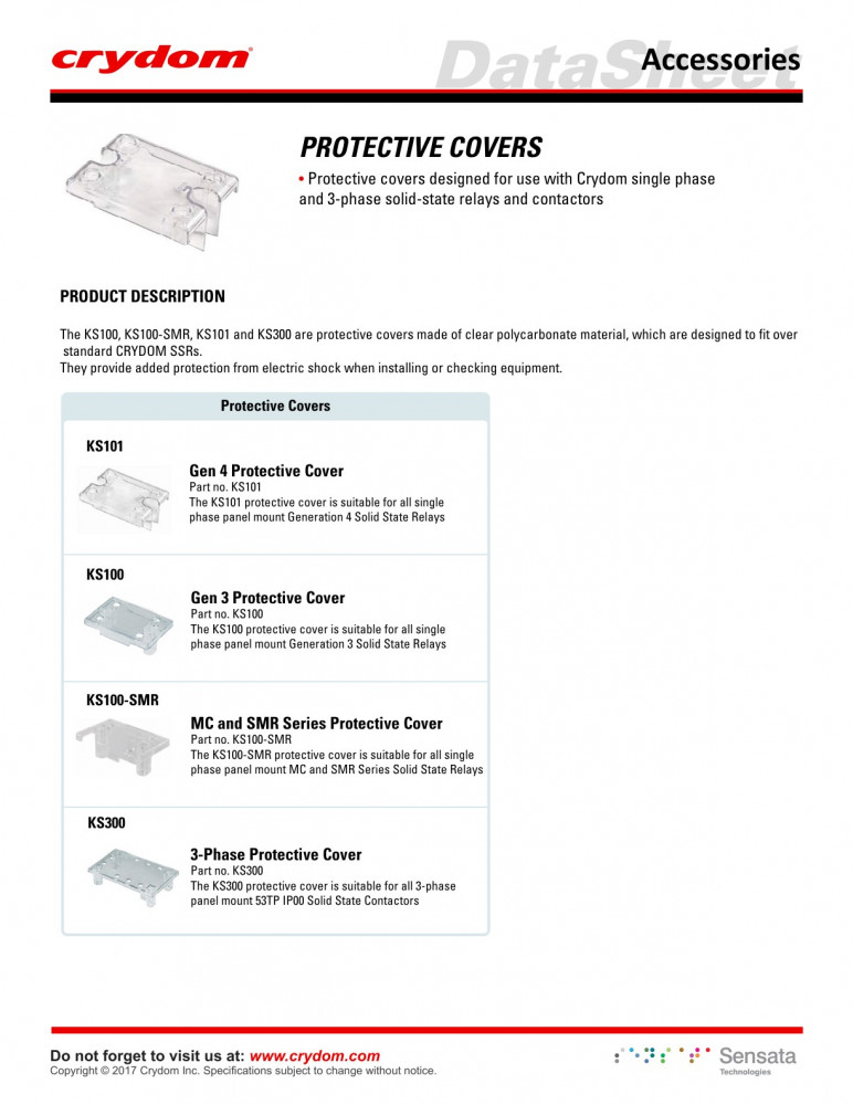 KS101 product documentation page 1