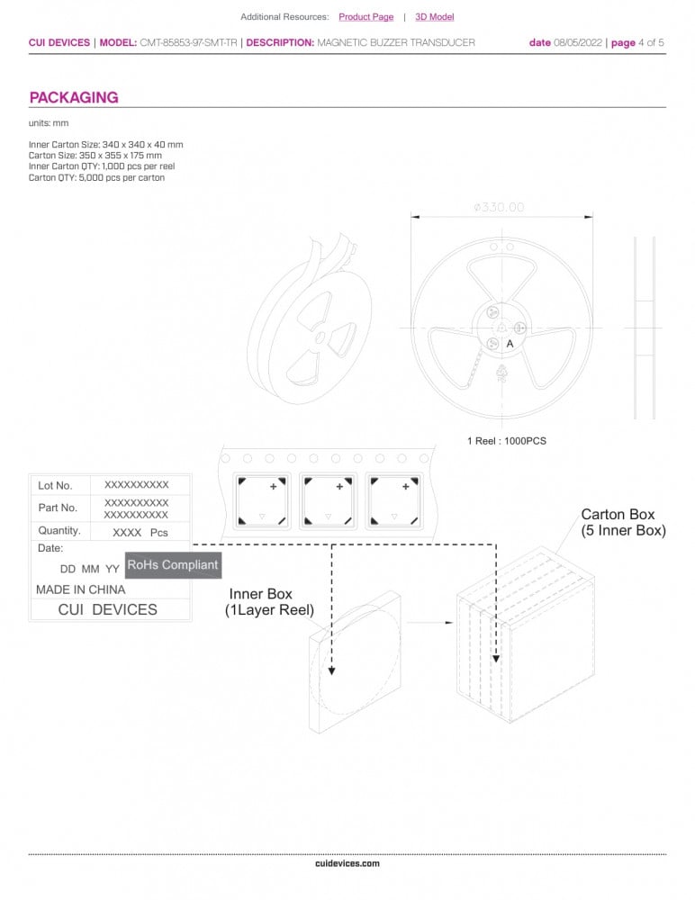 CMT-85853-97-SMT-TR datasheet page 4