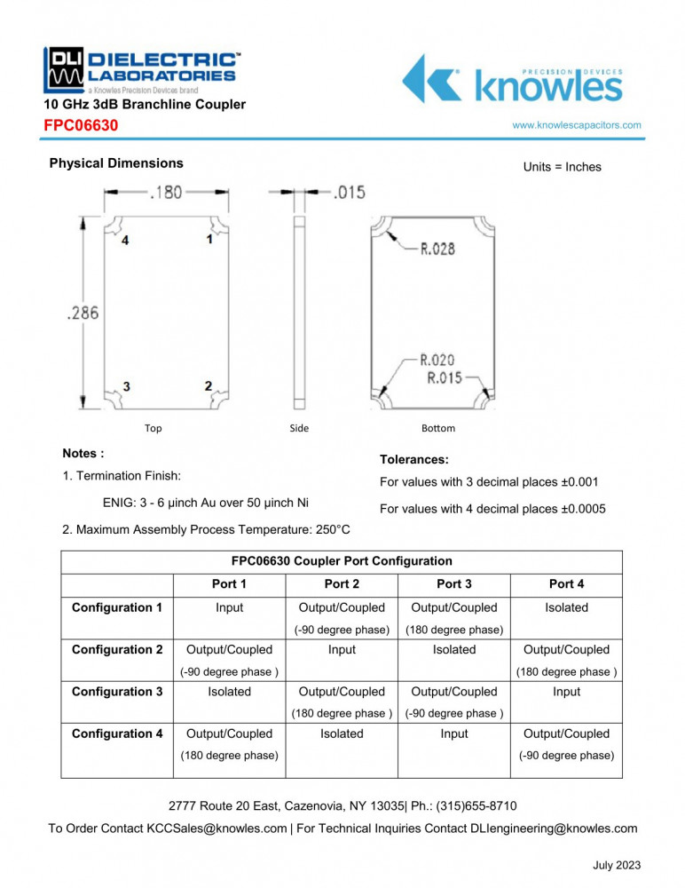 FPC06630 datasheet page 3