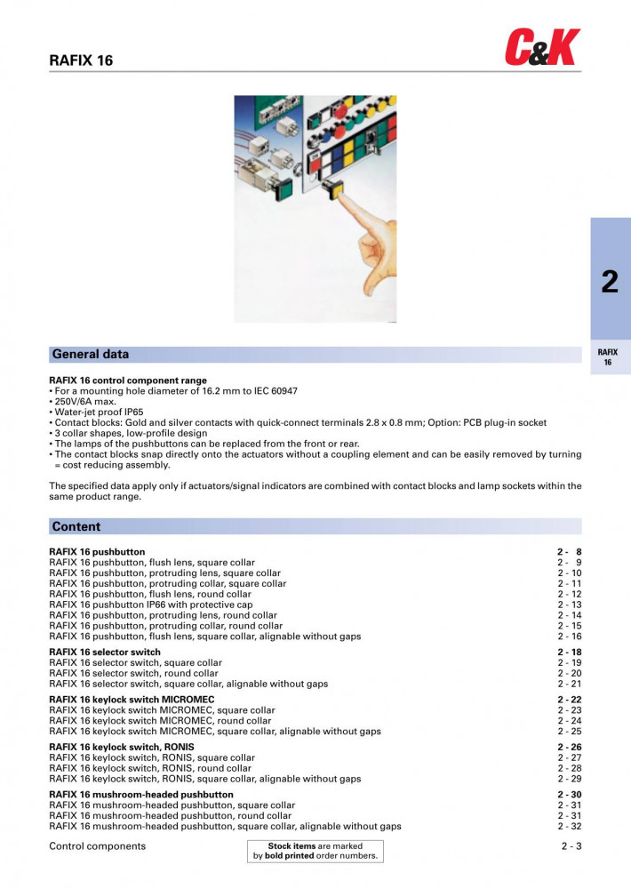 RAFIX 16 catalogue page 1