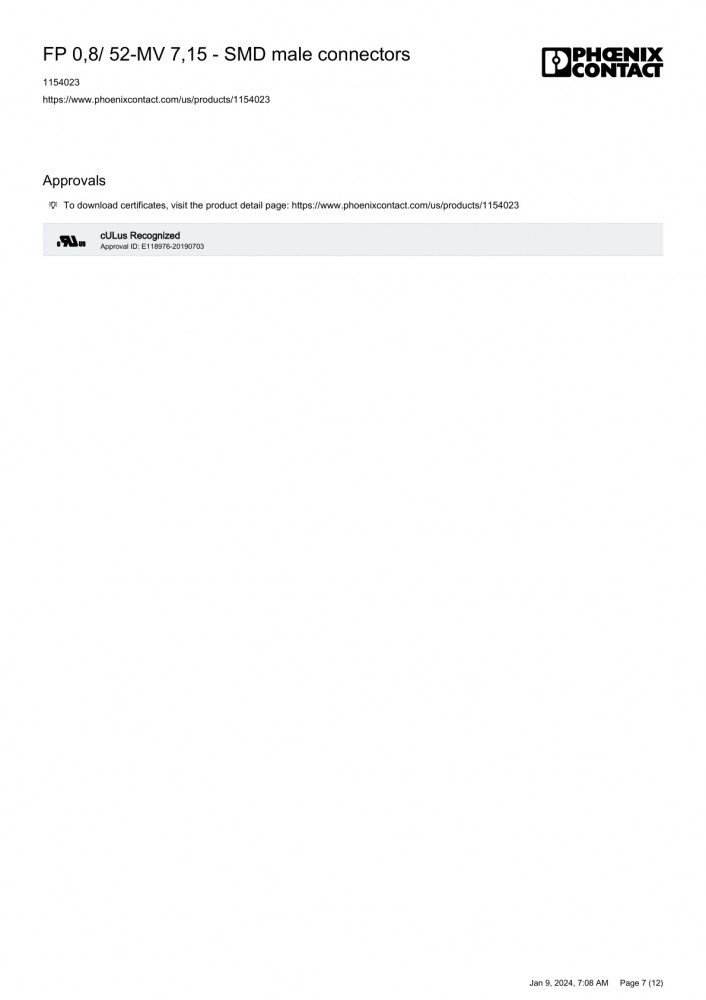 Phoenix Contact 1154023 technical document page 7