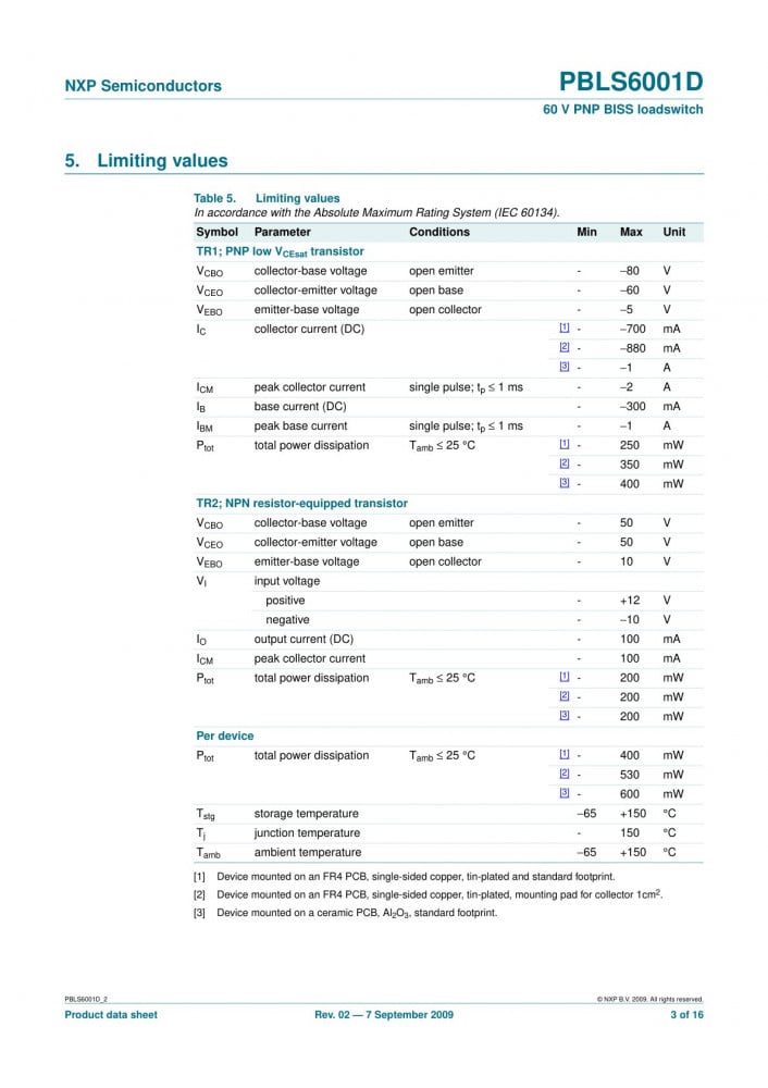 PBLS6001D,115 datasheet page 4