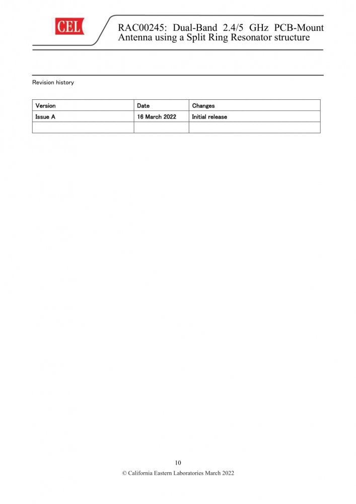 RAC00245-R datasheet page 10