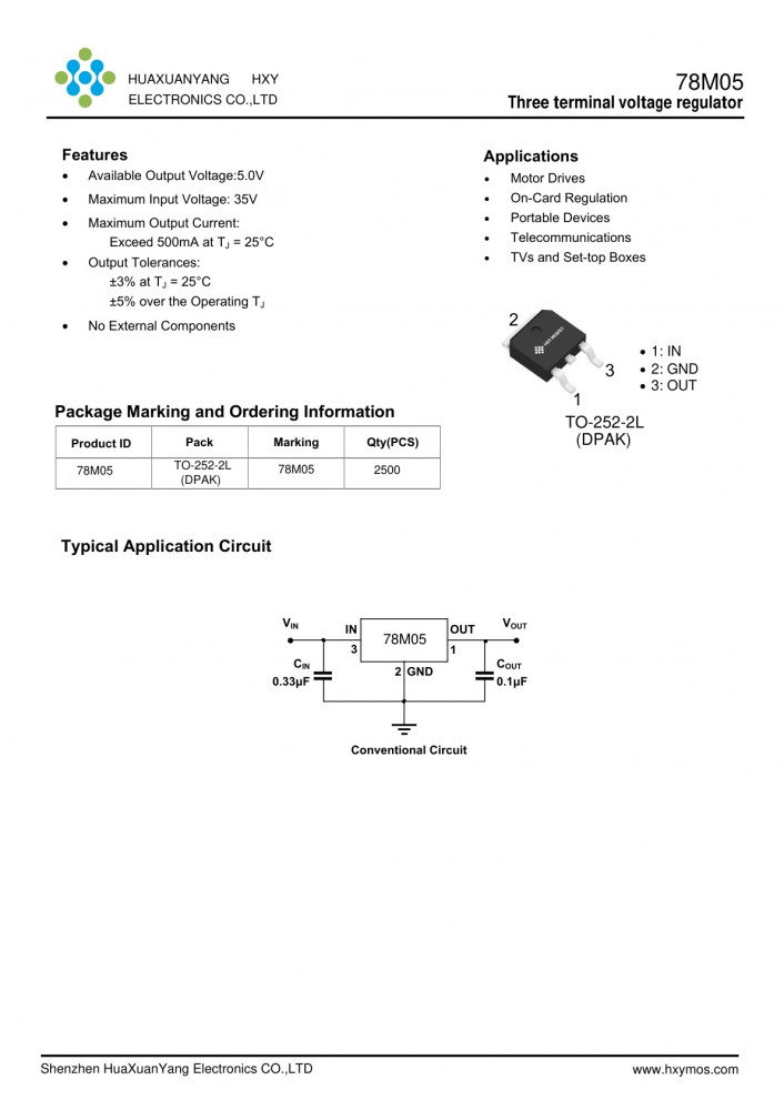 78M05 datasheet page 1