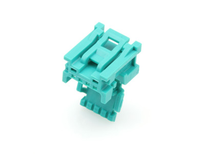 Mini50 Sealed Receptacle, Single Row, without CPA, 10 Circuits, Polarization Option C, Dark Gray
