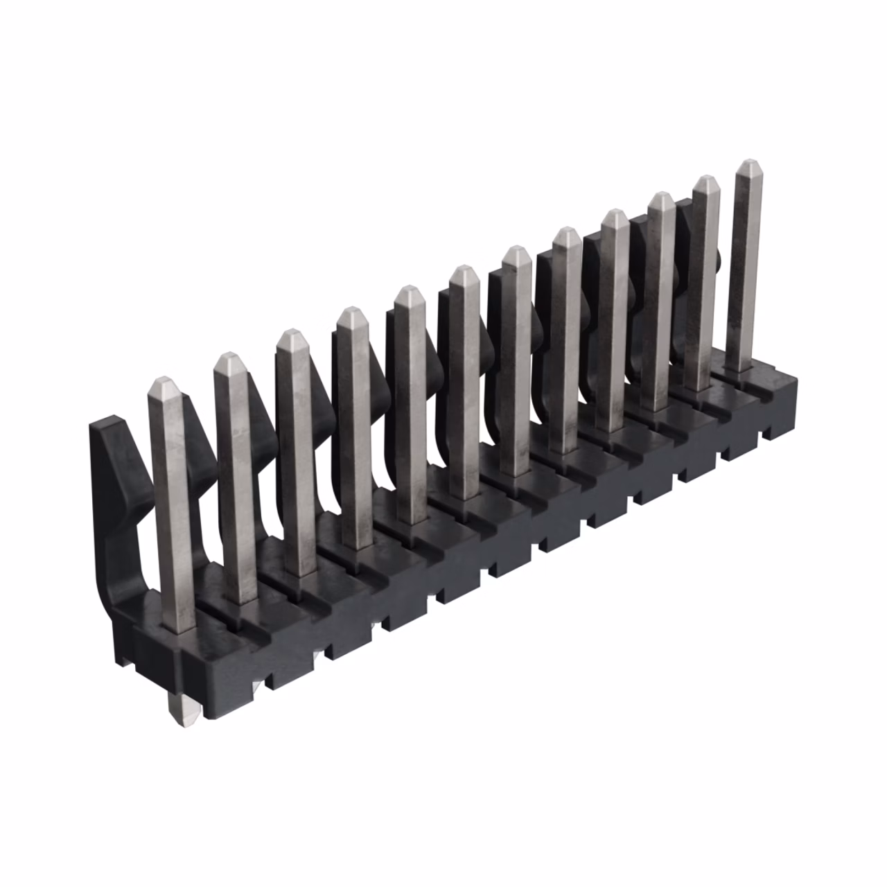 KK 396 Breakaway Header, Vertical, Square Pin, with Friction Lock, 24 Circuits, 0.76µm Gold (Au) Plating, 4.37mm Tail Length, 11.43mm Mating Pin Length