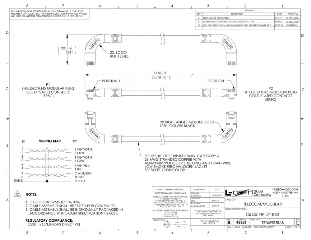 TRD695SZRA8RD-3 technical document page 1
