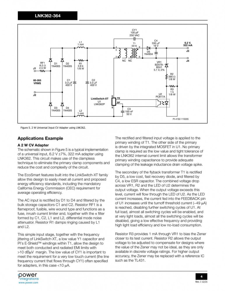 LNK364PG datasheet page 4