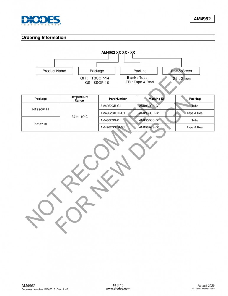 AM4962GSTR-G1 datasheet page 10