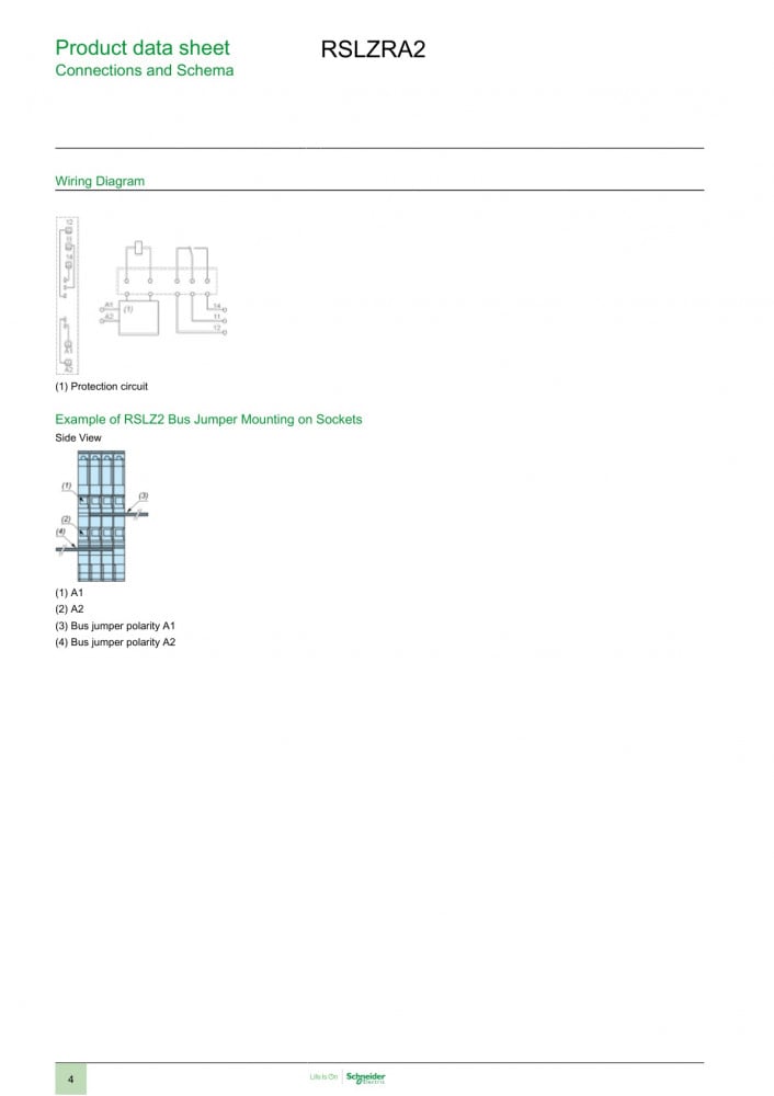 RSLZRA2 product documentation page 4