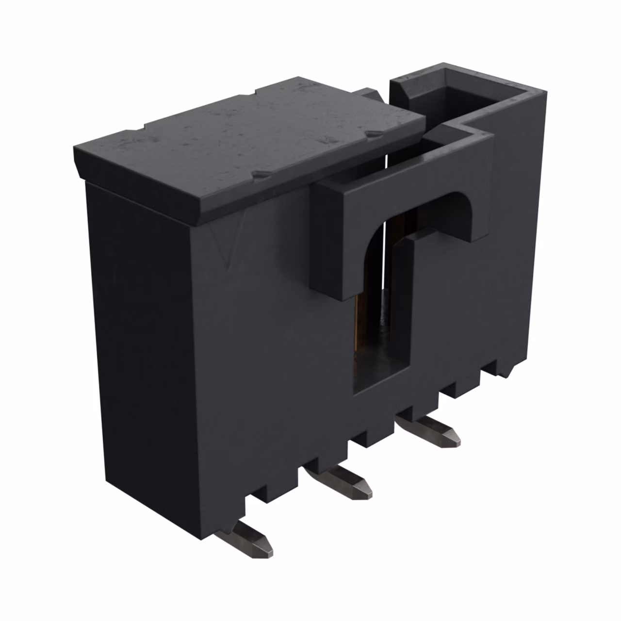 SL Wire-to-Board Header, Surface Mount, Single Row, Vertical, 6 Circuits, 0.76µm Gold (Au) Selective Plating, Tape and Reel, with Pick-and-Place Cap for sale