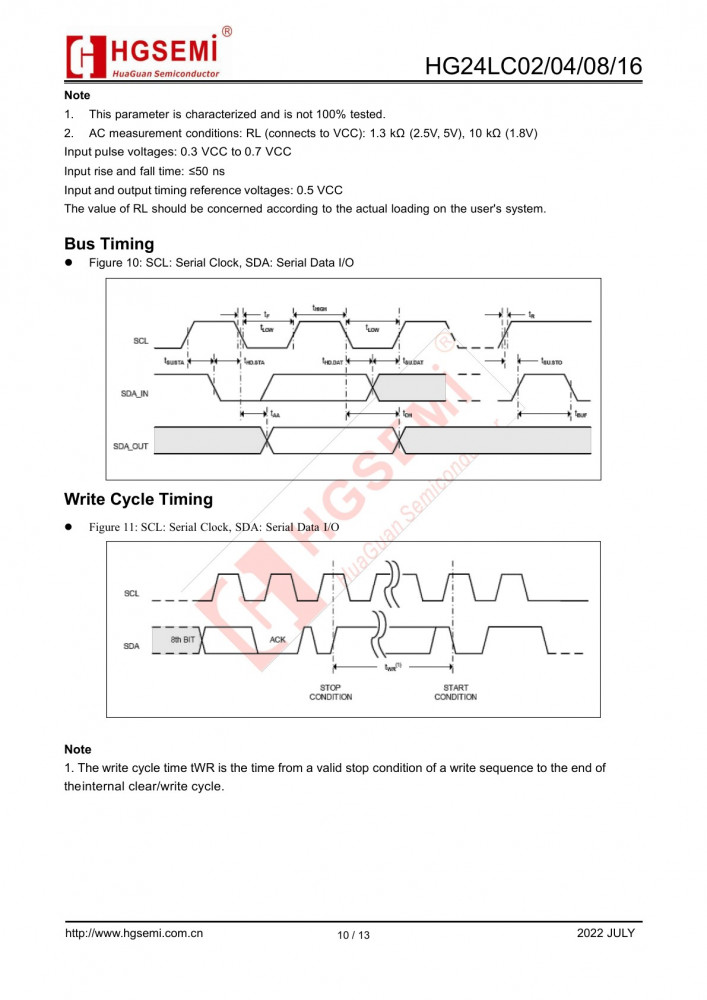 HG24LC02M/TR datasheet page 10