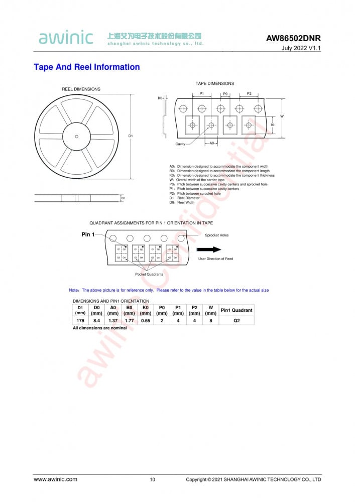 AW86502DNR datasheet page 10