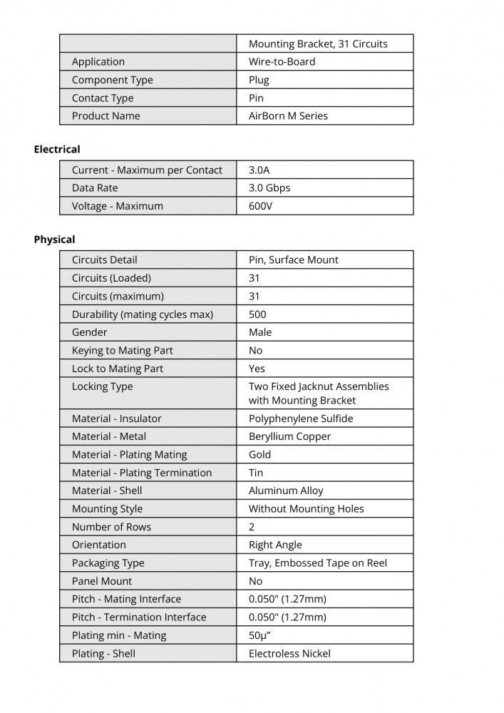 Technical document page 2 for MM-212-031-178-320S