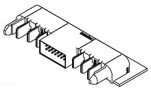 2.54mm, 7.50mm Pitch EXTreme Ten60Power Right-Angle Plug Assembly, 2 Power Circuits, 15 Signal Circuits, 2 Power Circuits, Halogen Free