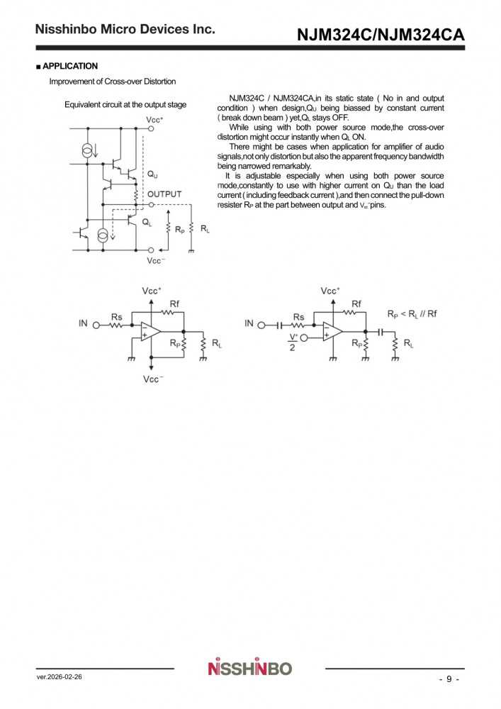 NJM324CA datasheet page 9