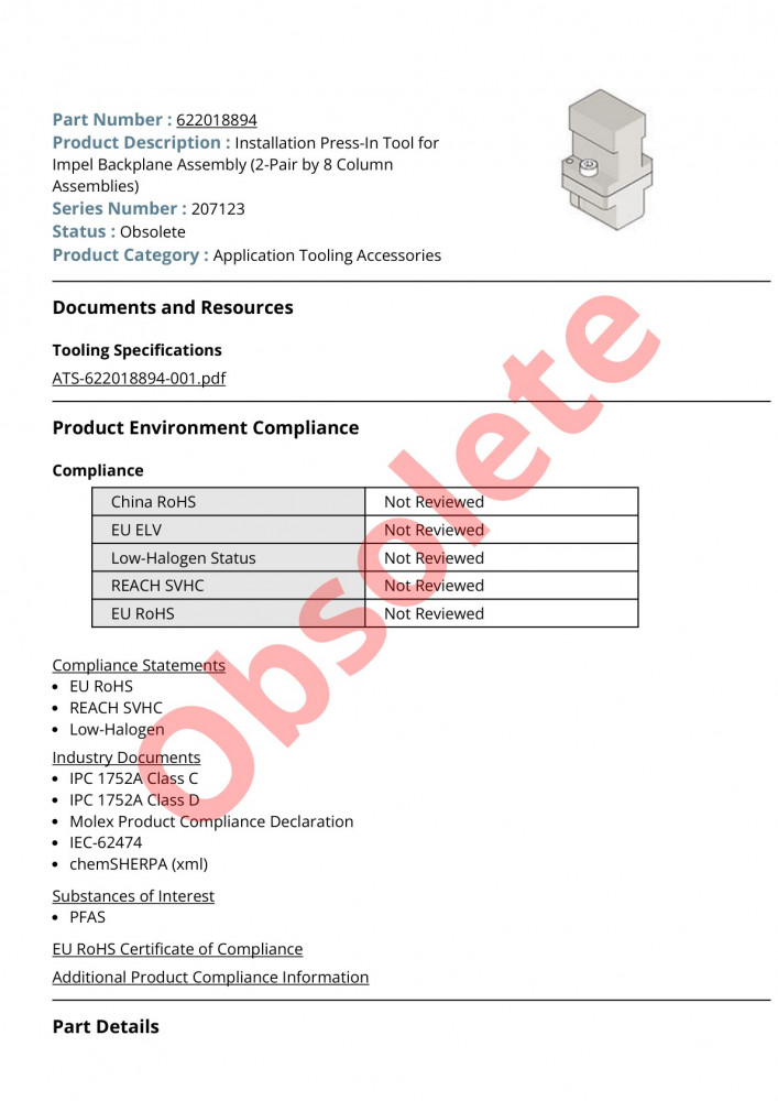 Tooling specification document image 1