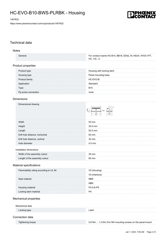 Phoenix Contact 1407632 product document page 2