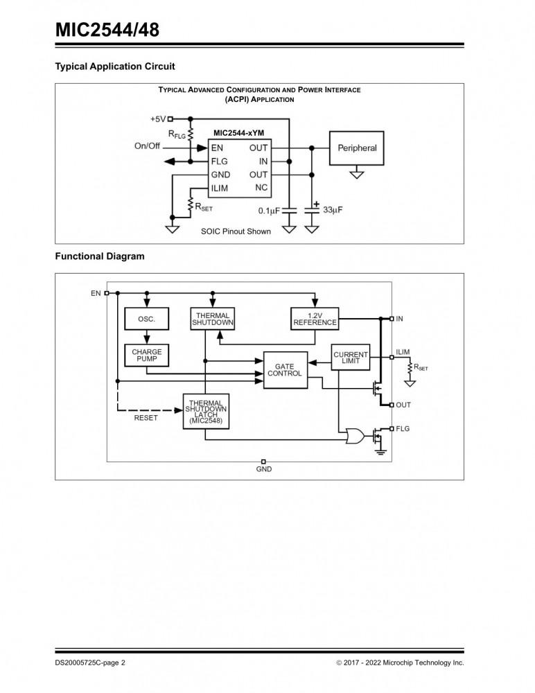 MIC2544 datasheet preview, page 2