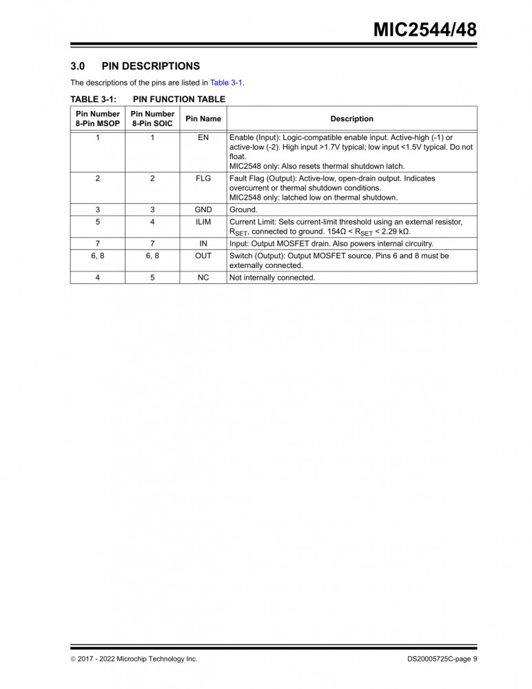 MIC2544 datasheet preview, page 9