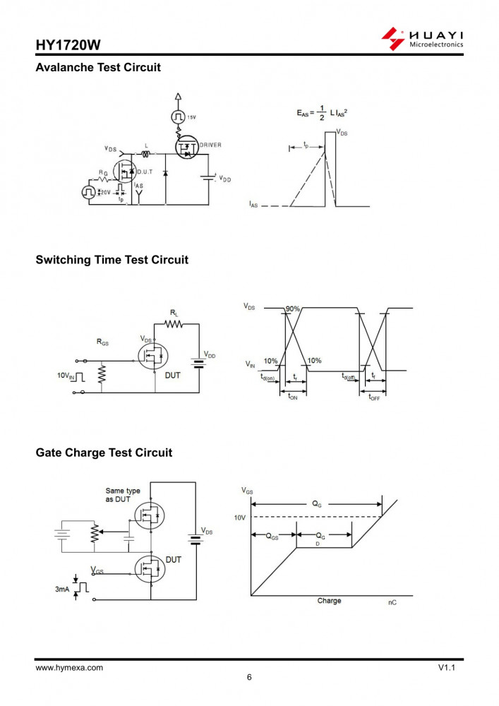HY1720W datasheet page 6
