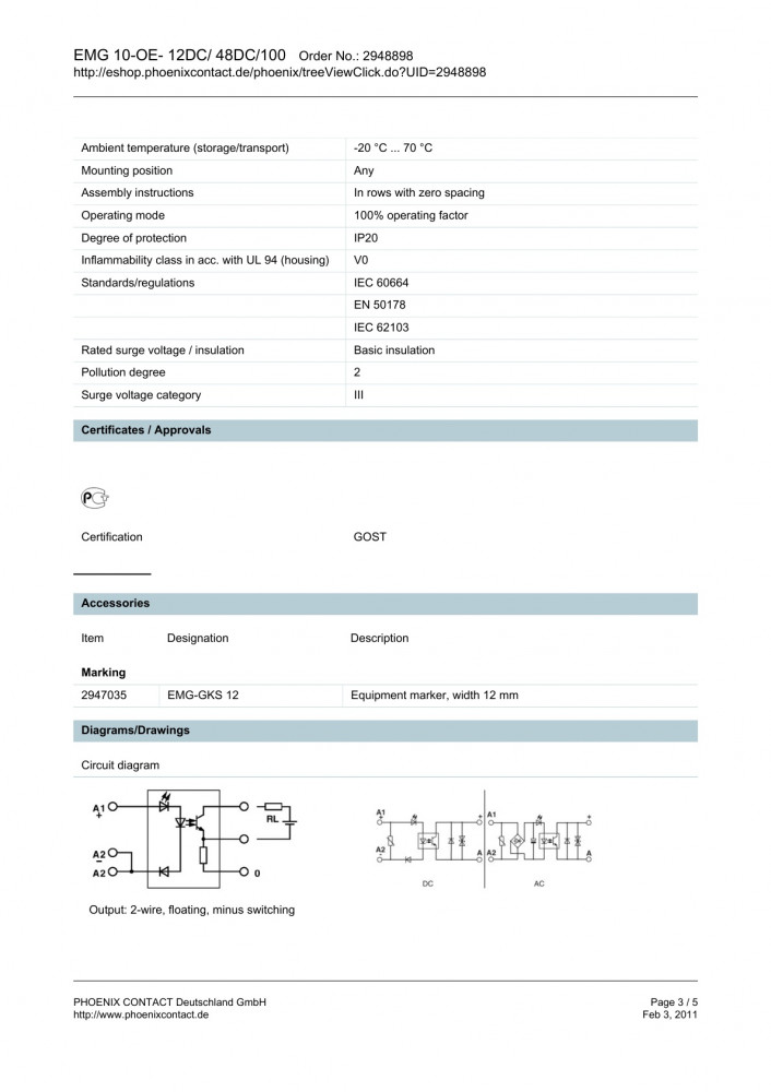 Phoenix Contact 2948898 technical document page 3