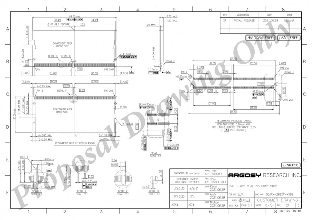 D5AR0-26201-1P92 technical document page 2