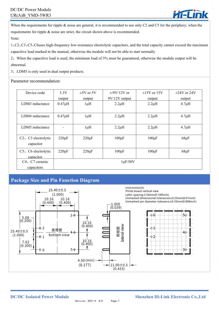 URB2405YMD-5WR3 datasheet page 7