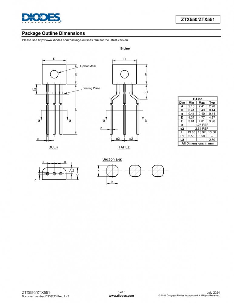 ZTX551 datasheet page 5