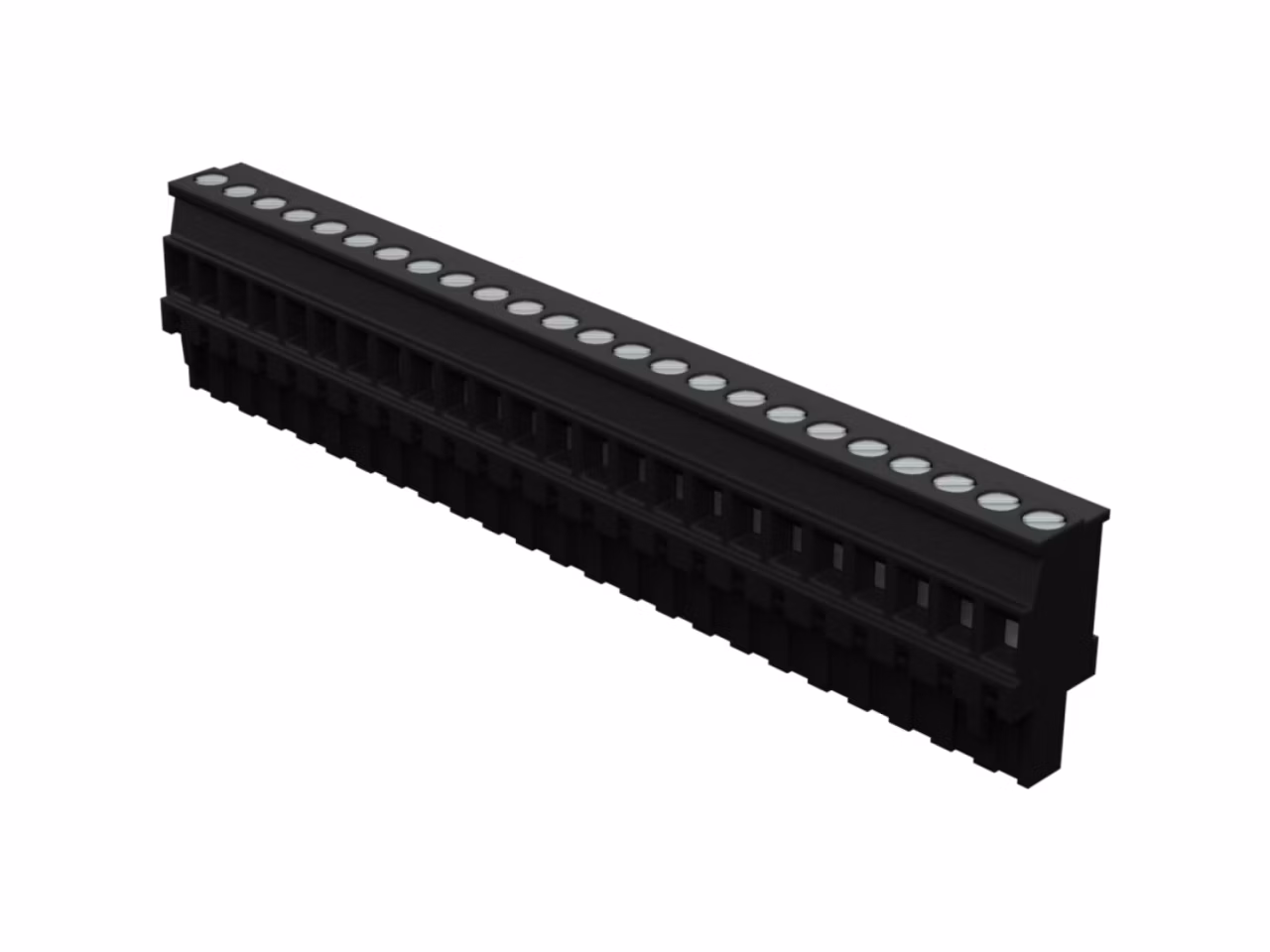 5.08mm Pitch Eurostyle Vertical Plug, with Standard Imprinting, Front Wire Entry, Black, 24 Circuits for sale