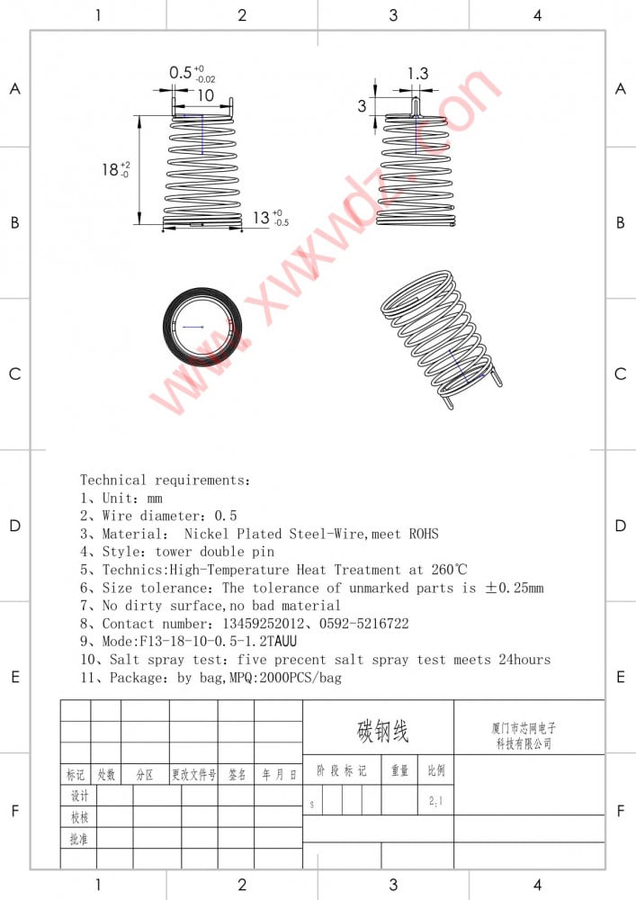 F13-18-10-0.5-1.2TAUU technical drawing