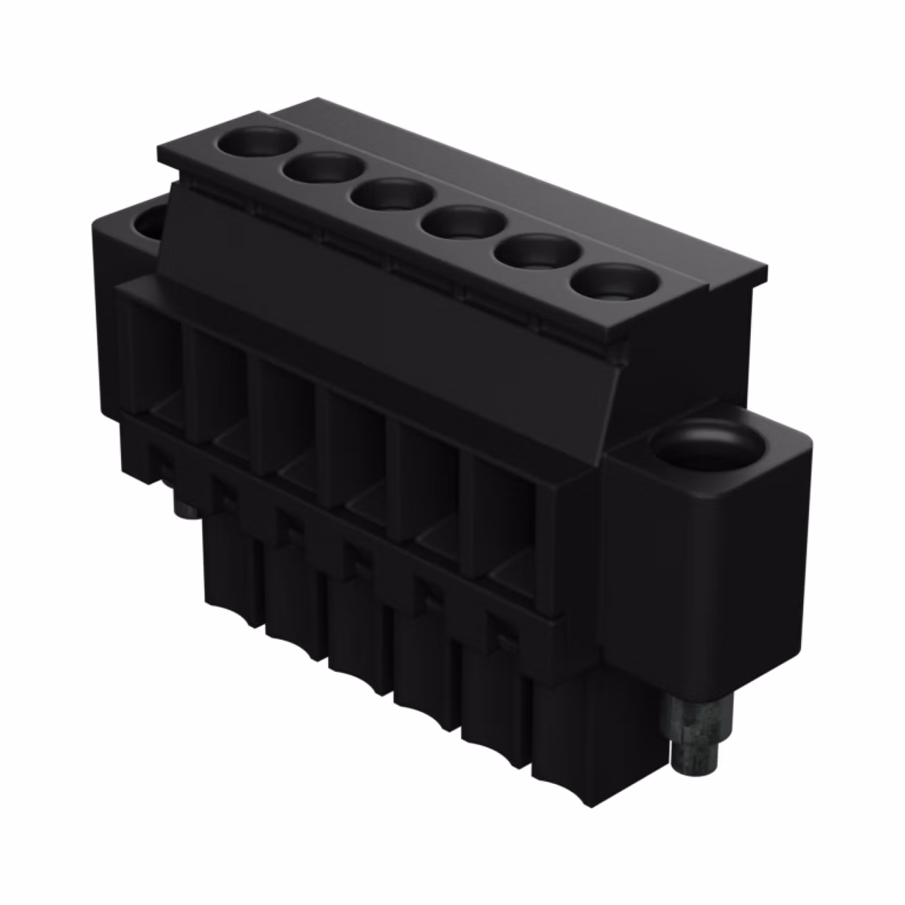 3.50mm Pitch Eurostyle Vertical Plug, with Retention Screws, Rear Wire Entry, 6 Circuits for sale