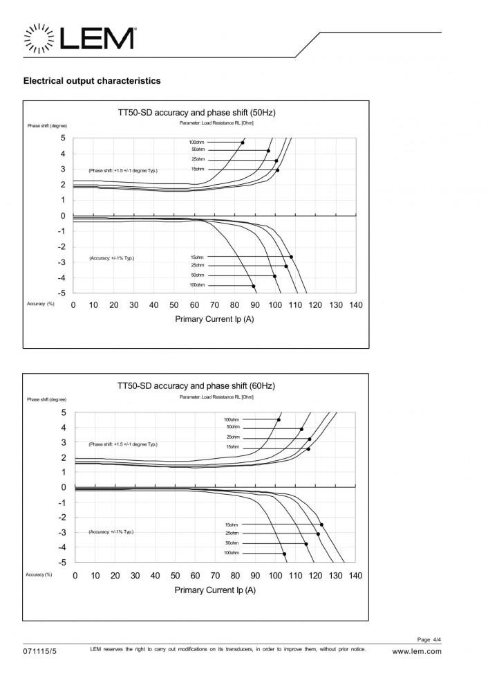 LEM TT 50-SD technical document page 4
