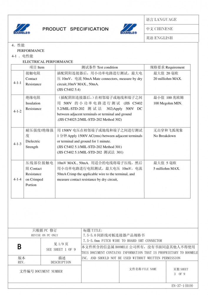 TJC2-4A specification page 4
