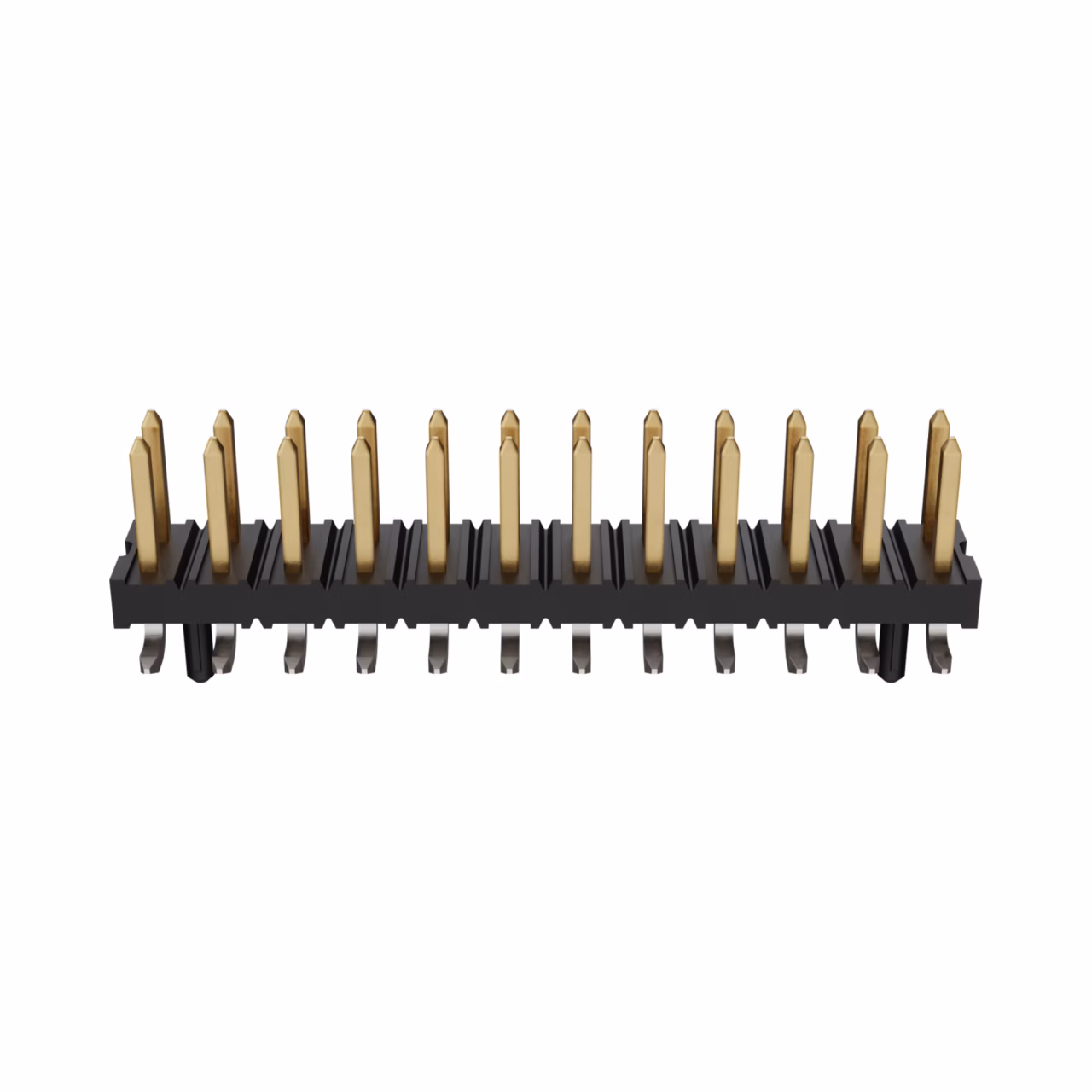 Milli-Grid Header, Vertical, Surface Mount, 24 Circuits, 0.76µm Gold (Au) Plating, Mating Pin Length 3.80mm, with Pegs, Tube, Lead-Free for sale