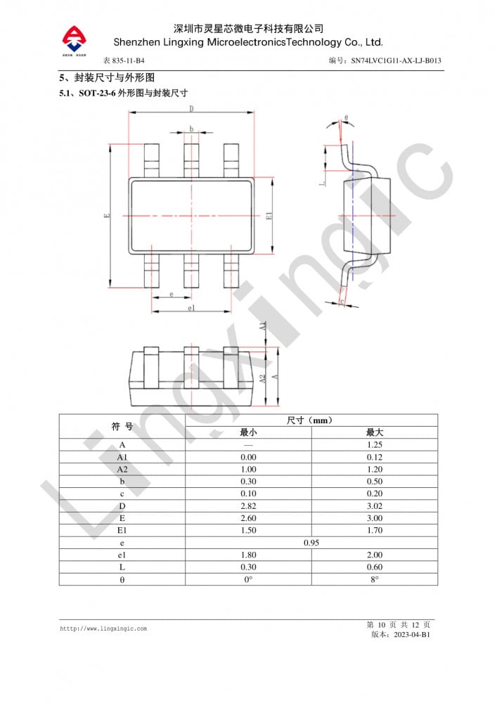 SN74LVC1G11DC(LX) datasheet page 10