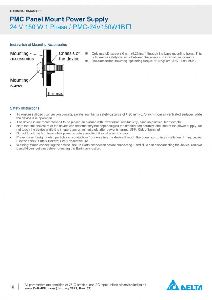 PMC-24V150W1BJ datasheet page 10