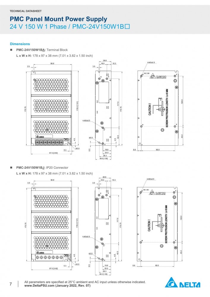 PMC-24V150W1BJ datasheet page 7