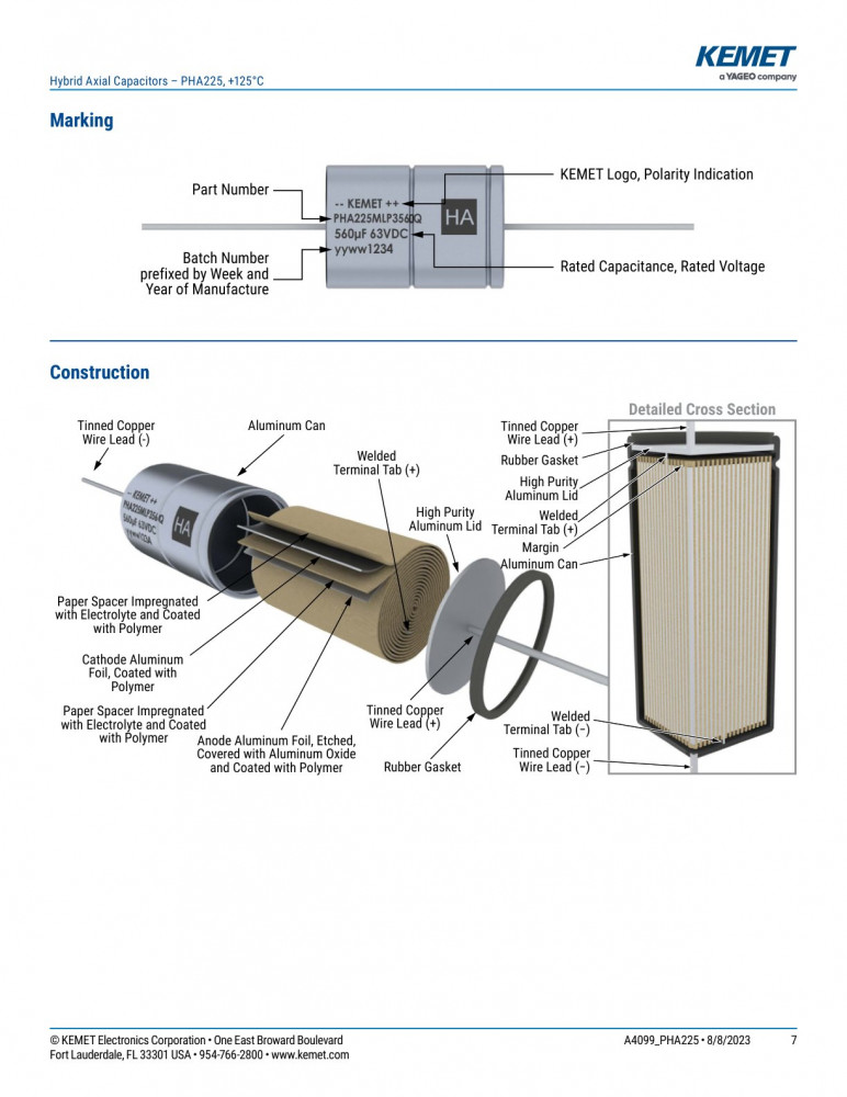 KEMET PHA225 datasheet page 7