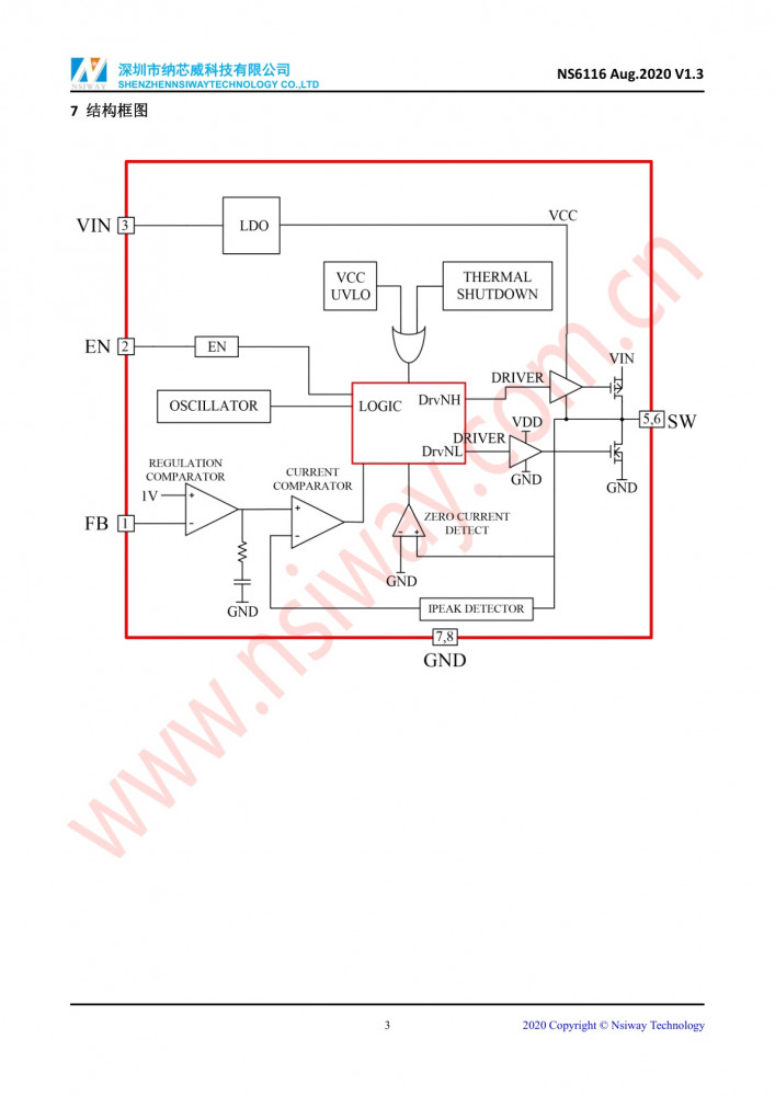 NS6116 datasheet page 3