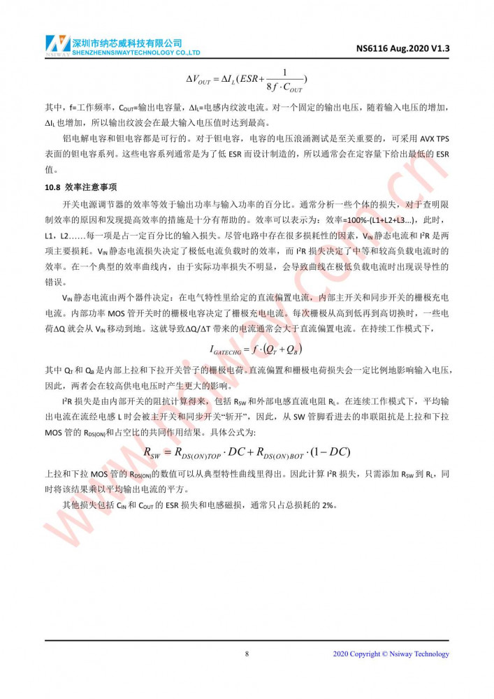 NS6116 datasheet page 8