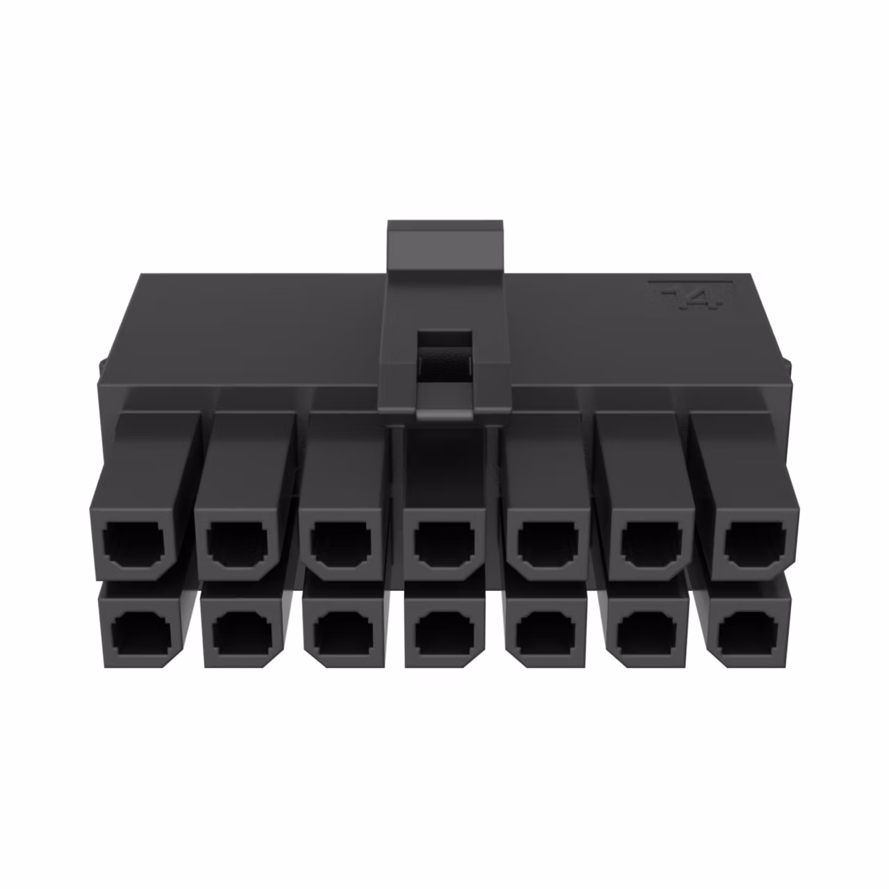 Micro-Fit+ Receptacle Housing, Dual Row, 14 Circuits, UL 94V-0, Low-Halogen, Black for sale