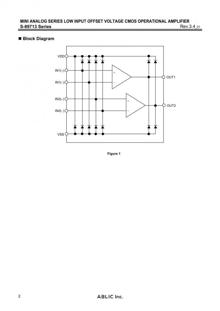 ABLIC S-89713B-K8T2U datasheet page 2