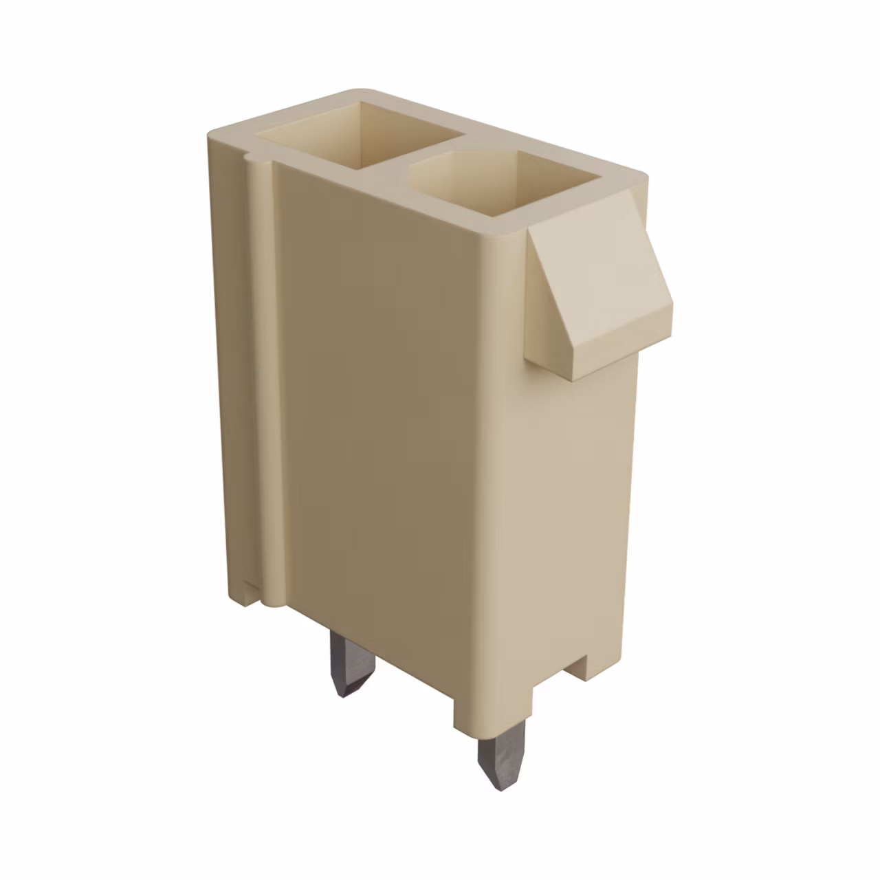 Mini-Fit HCS Header, 4.20mm Pitch, Dual Row, Vertical, without Snap-in Plastic Peg PCB Lock, 2 Circuits, Nylon 6/6 94V-0, Matte Tin (Sn) Plating, without Drain Holes for sale